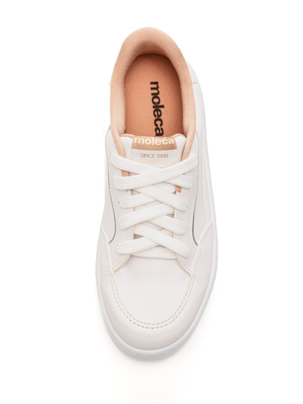 Tênis Moleca Casual Feminino Cadarço 5791.102 Branco - pittol