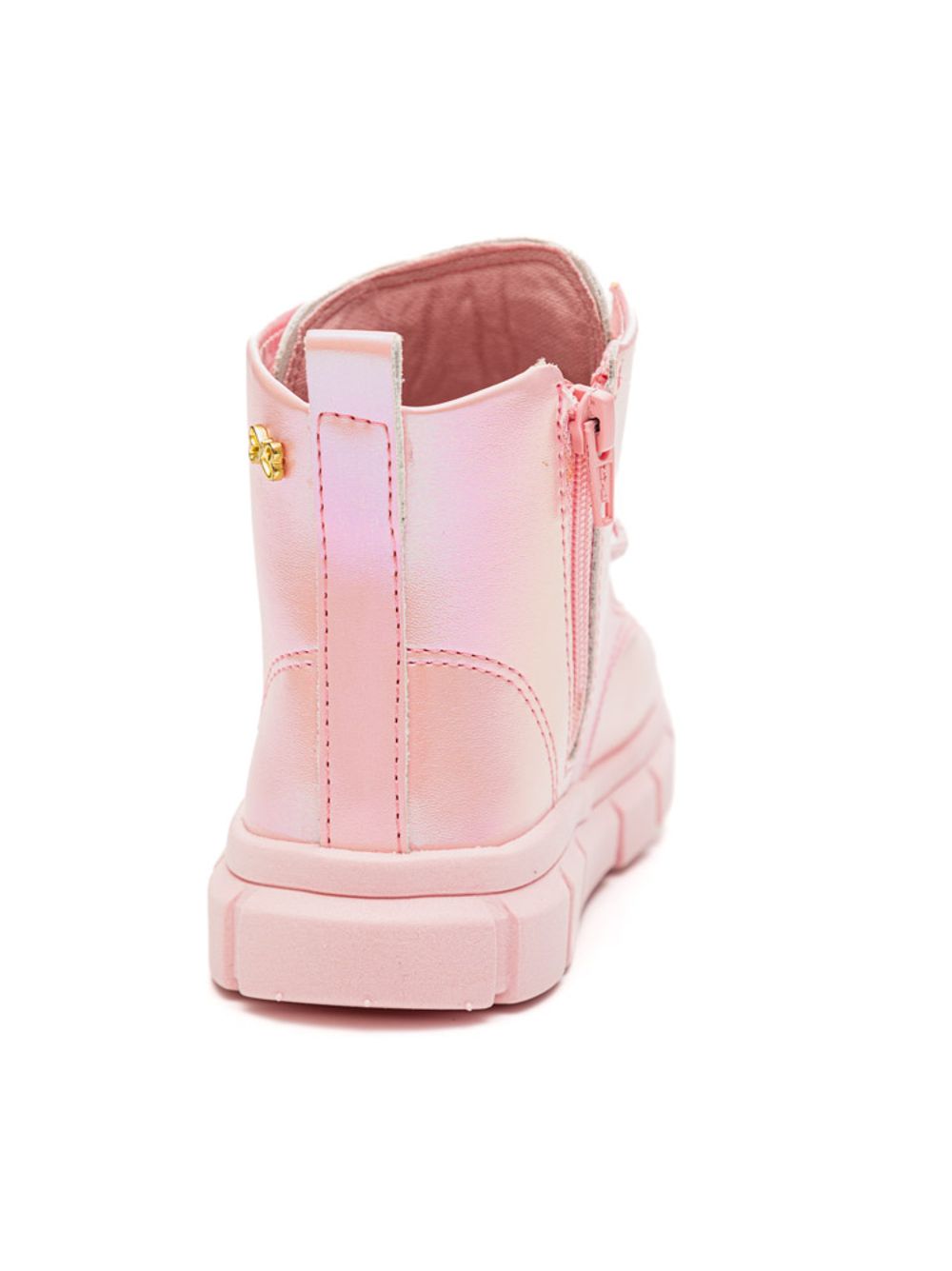 Bota World Colors Coturno Juvenil Menina Zíper 287.006 Rosa - pittol