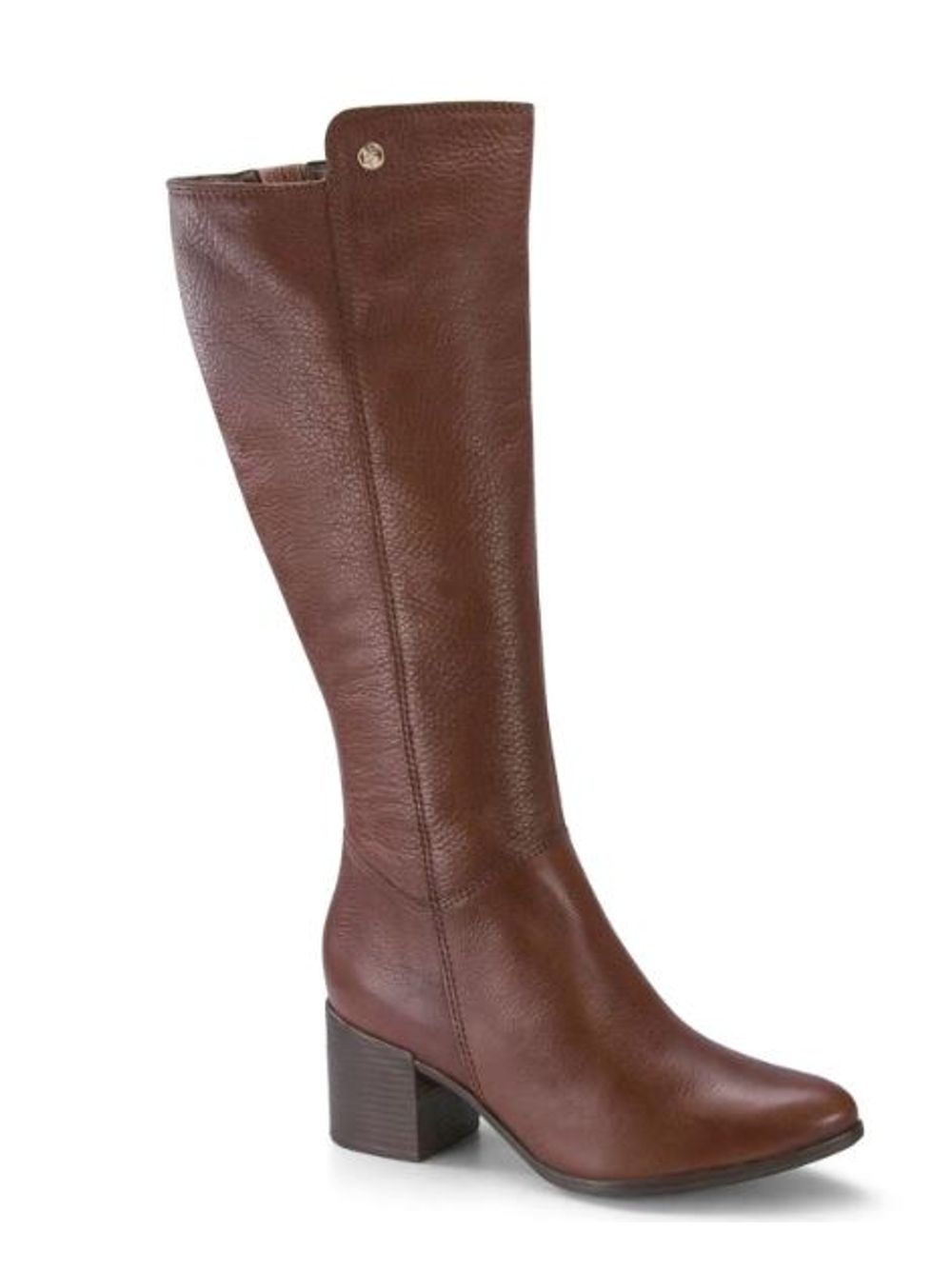 Bota Bottero Cano Longo Feminina Couro Burnish Wood 34690 Marrom - pittol