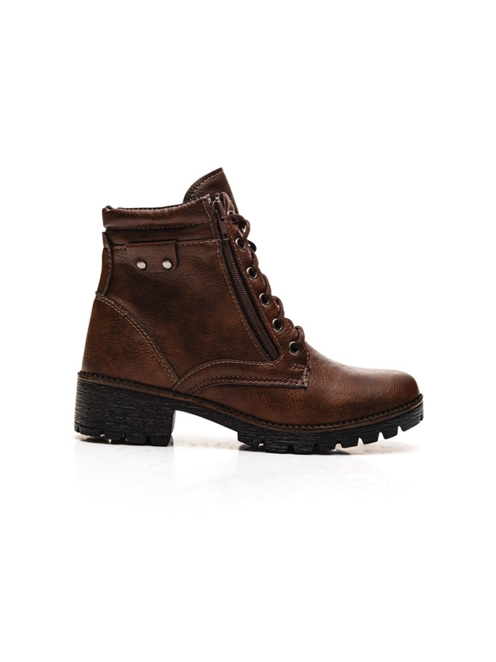 Bota Br2 Lady Coturno Feminino 11715a Marrom - pittol