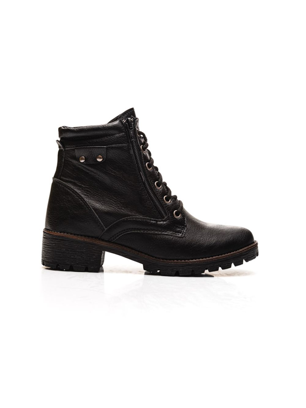Bota Br2 Lady Coturno Feminino 11715a Preto - pittol