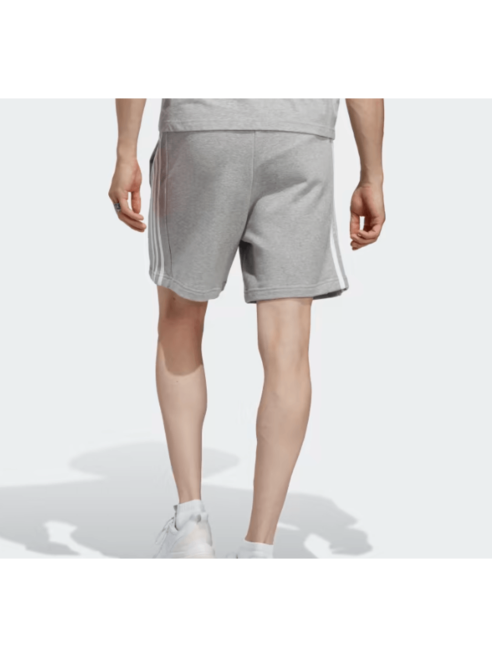 Shorts Adidas Essentials 3-Stripes Masculino Ic9437 Cinza - pittol